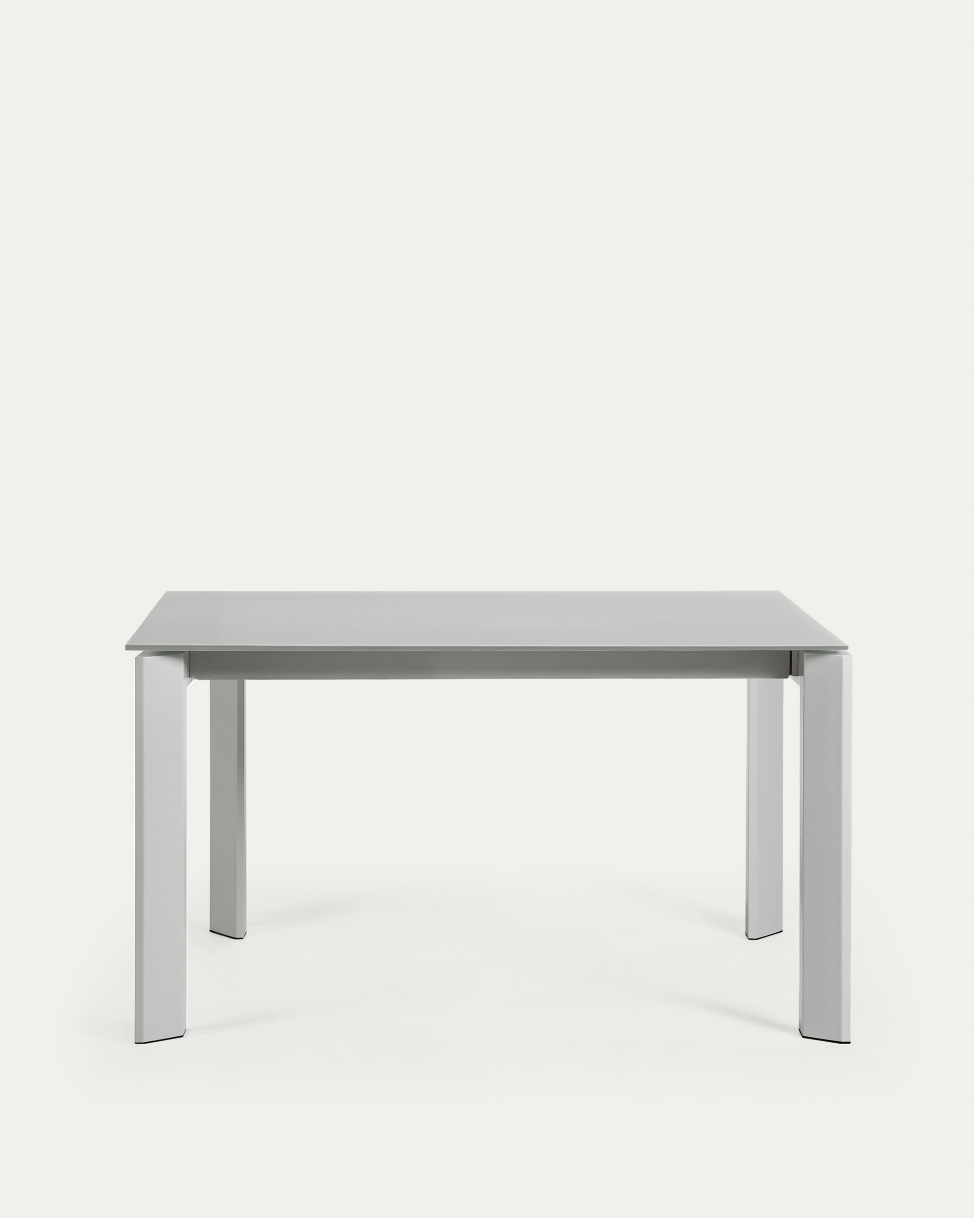 Axis grey glass extendable table with grey steel legs 140 (200) cm ...