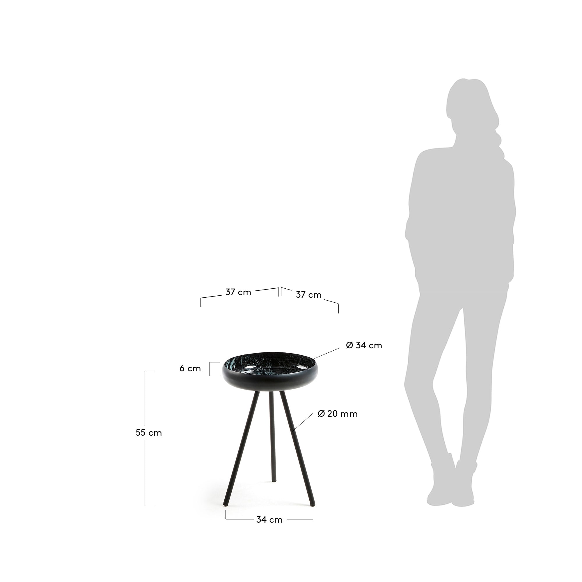 Table d'appoint Reuber Ø 37 cm | Kave Home