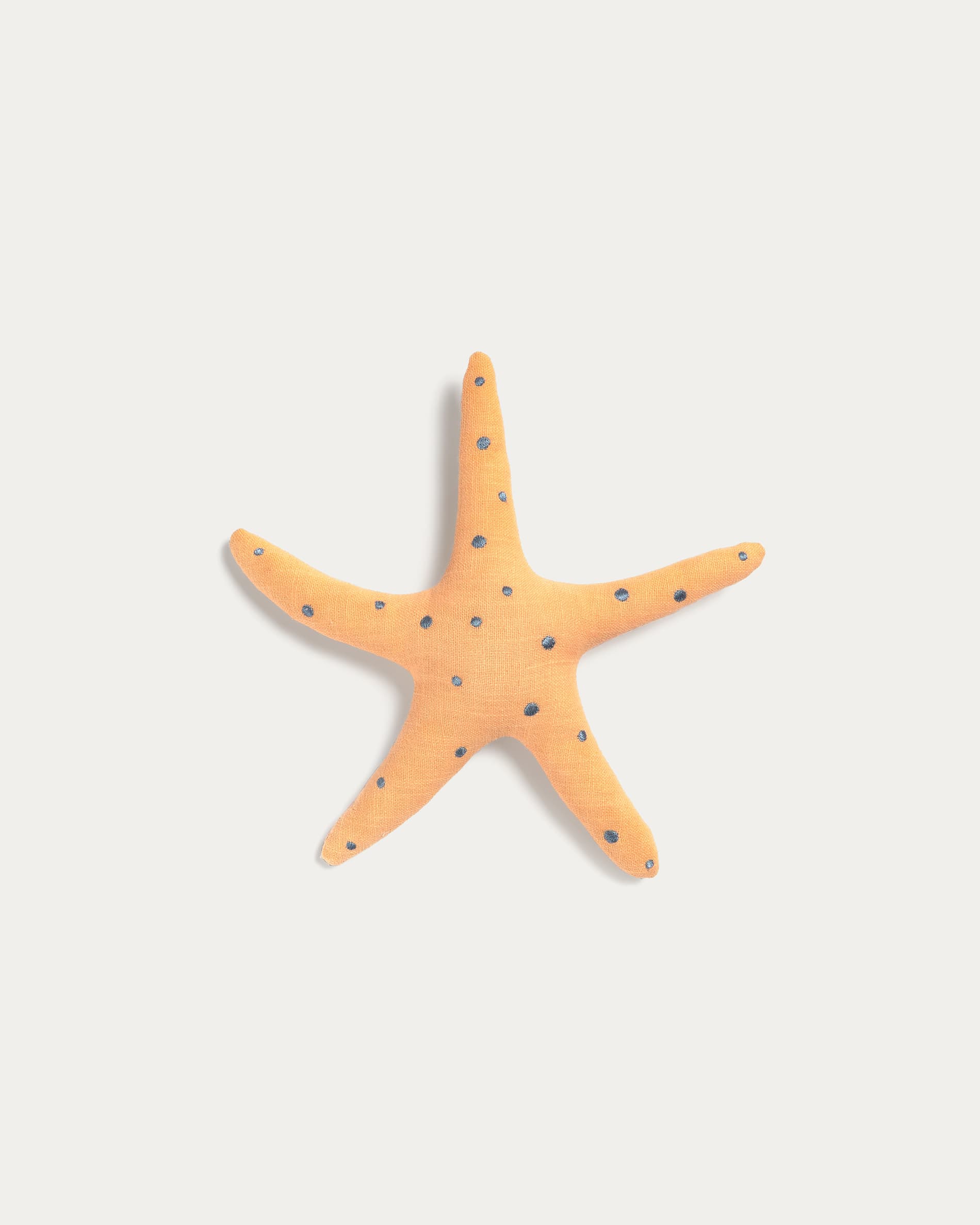 Cojín en forma de estrella de mar Cordelia 100% algodón naranja | Kave Home