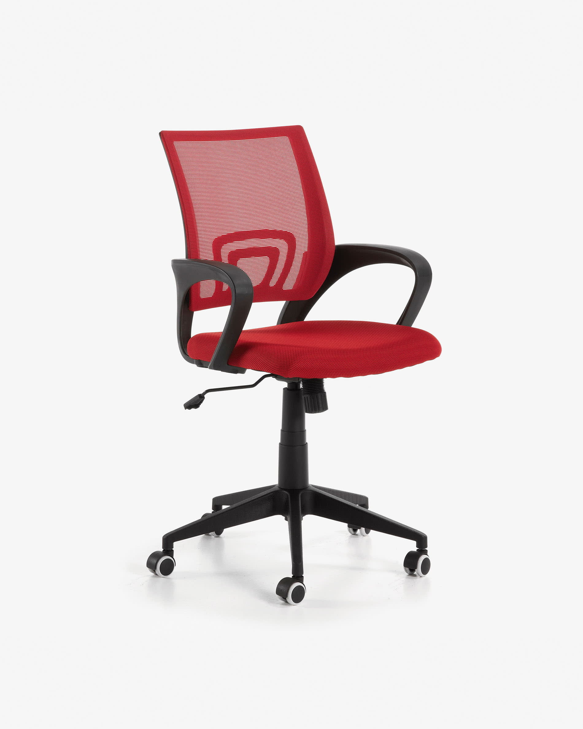 Rail desk chair red | Kave Home