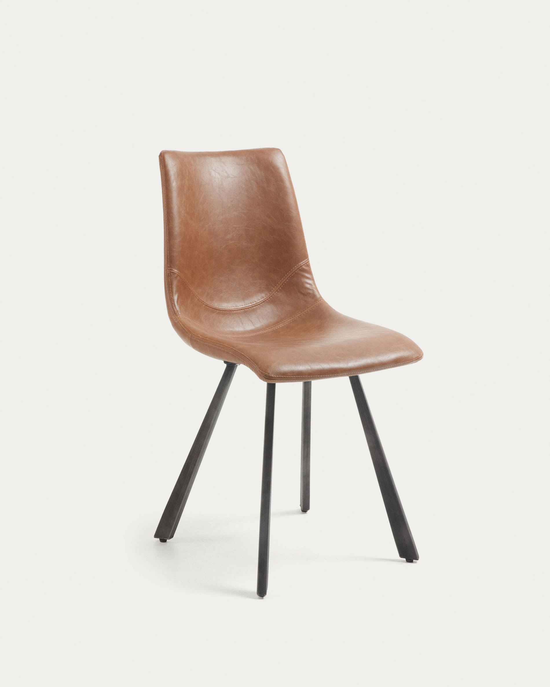 Oxid brown Trap chair | Kave Home