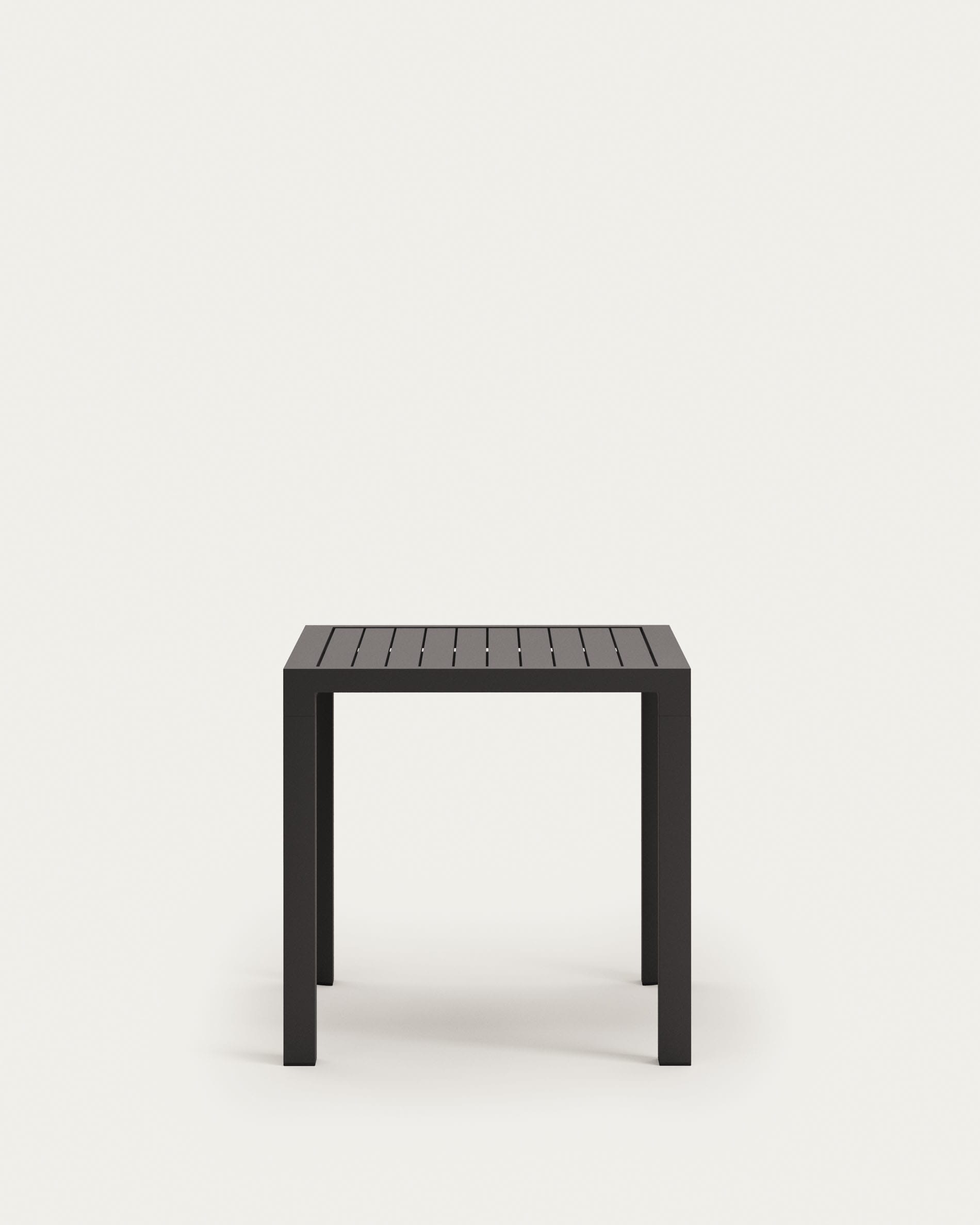 Culip aluminium outdoor table in powder coated grey finish 77 x 77 cm ...