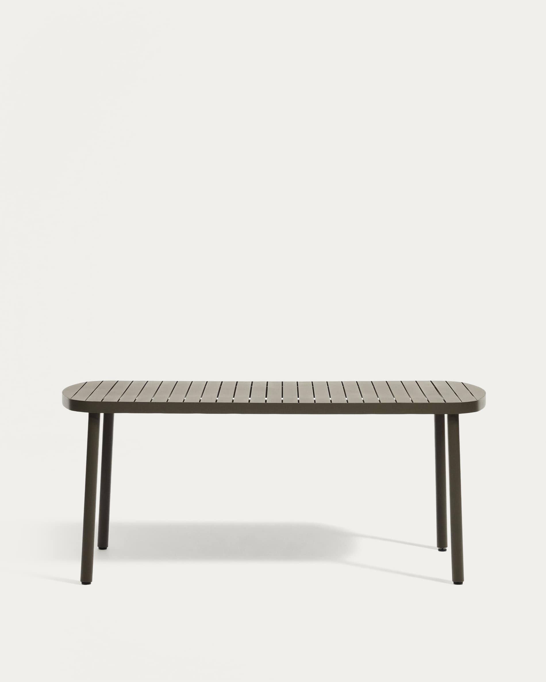 Joncols outdoor aluminium table with a powder coated green finish 180 x ...