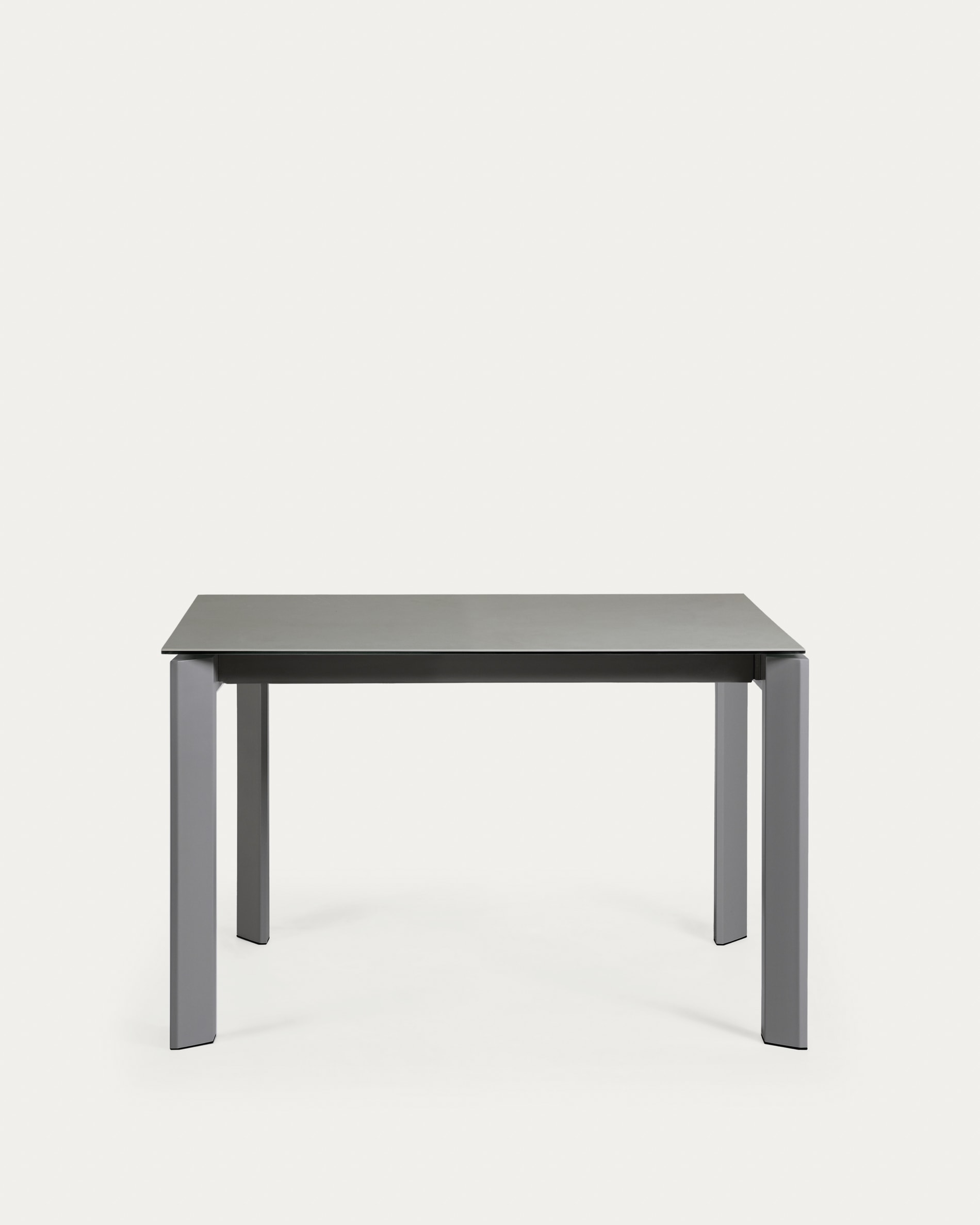 Axis extendable ceramic table in Hydra Plomo finish anthracite steel ...