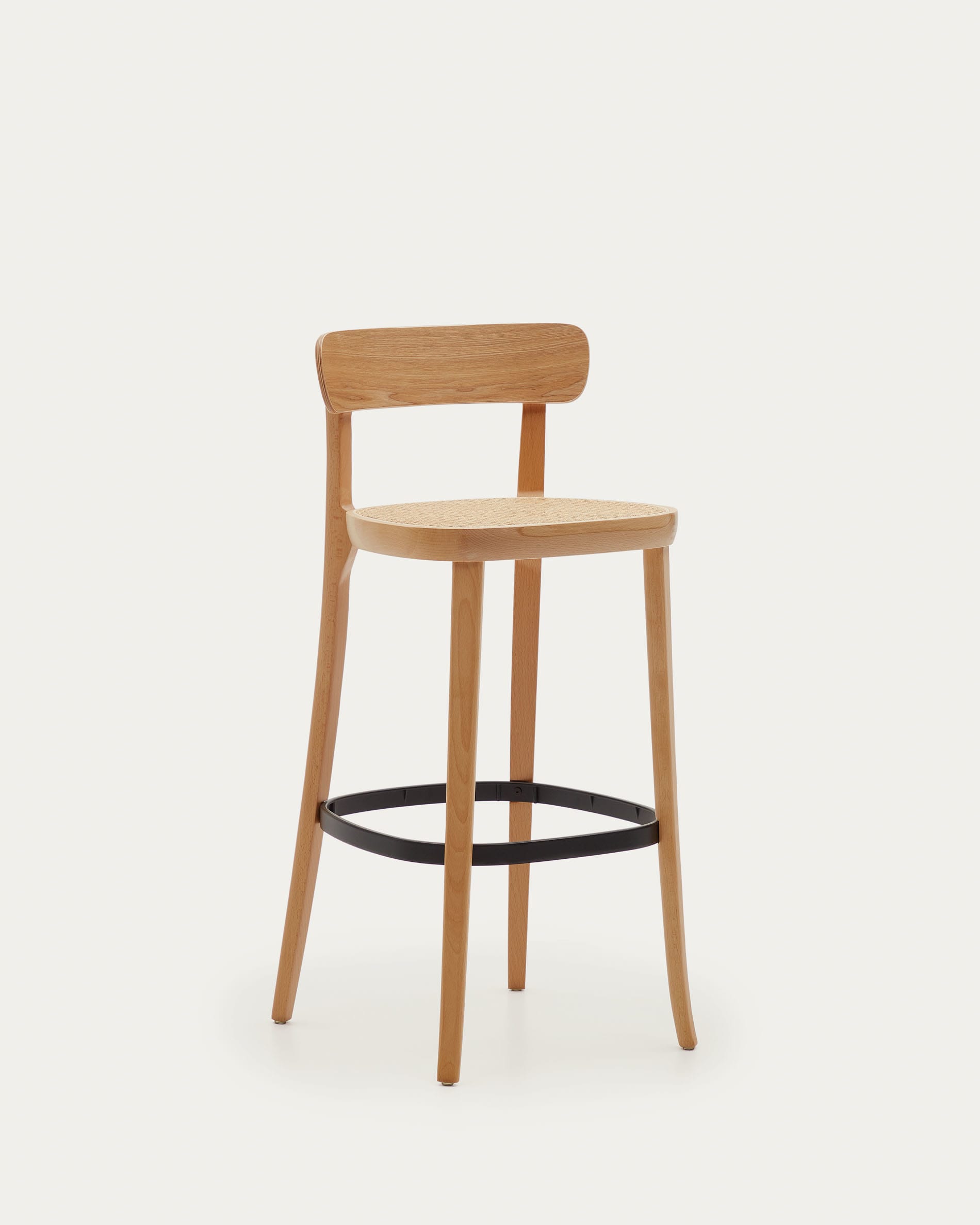 Romane stool beechwood stool with a natural finish ash wood veneer and ...