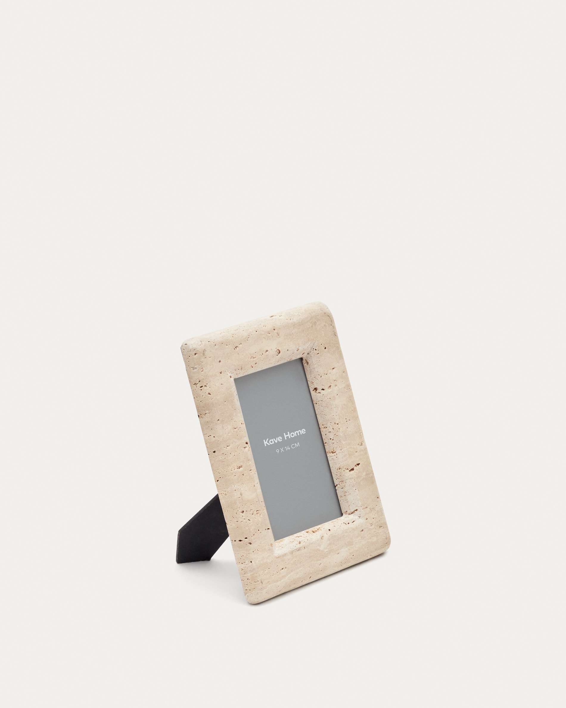 Cadre de photos Muire en travertin beige 23 x 18 cm | Kave Home France