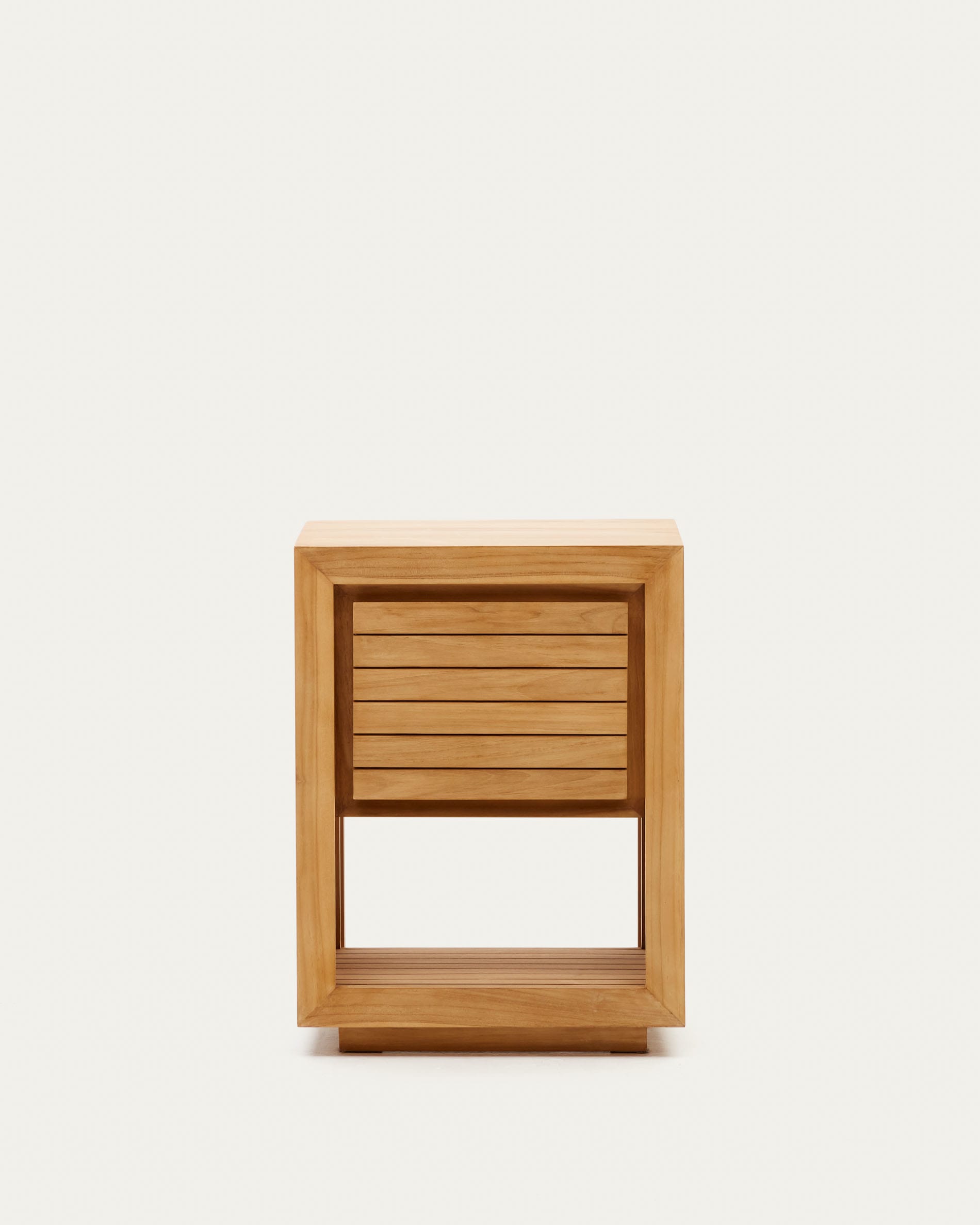 Mueble de baño Saula de madera maciza de teca acabado natural 60 x 45 ...