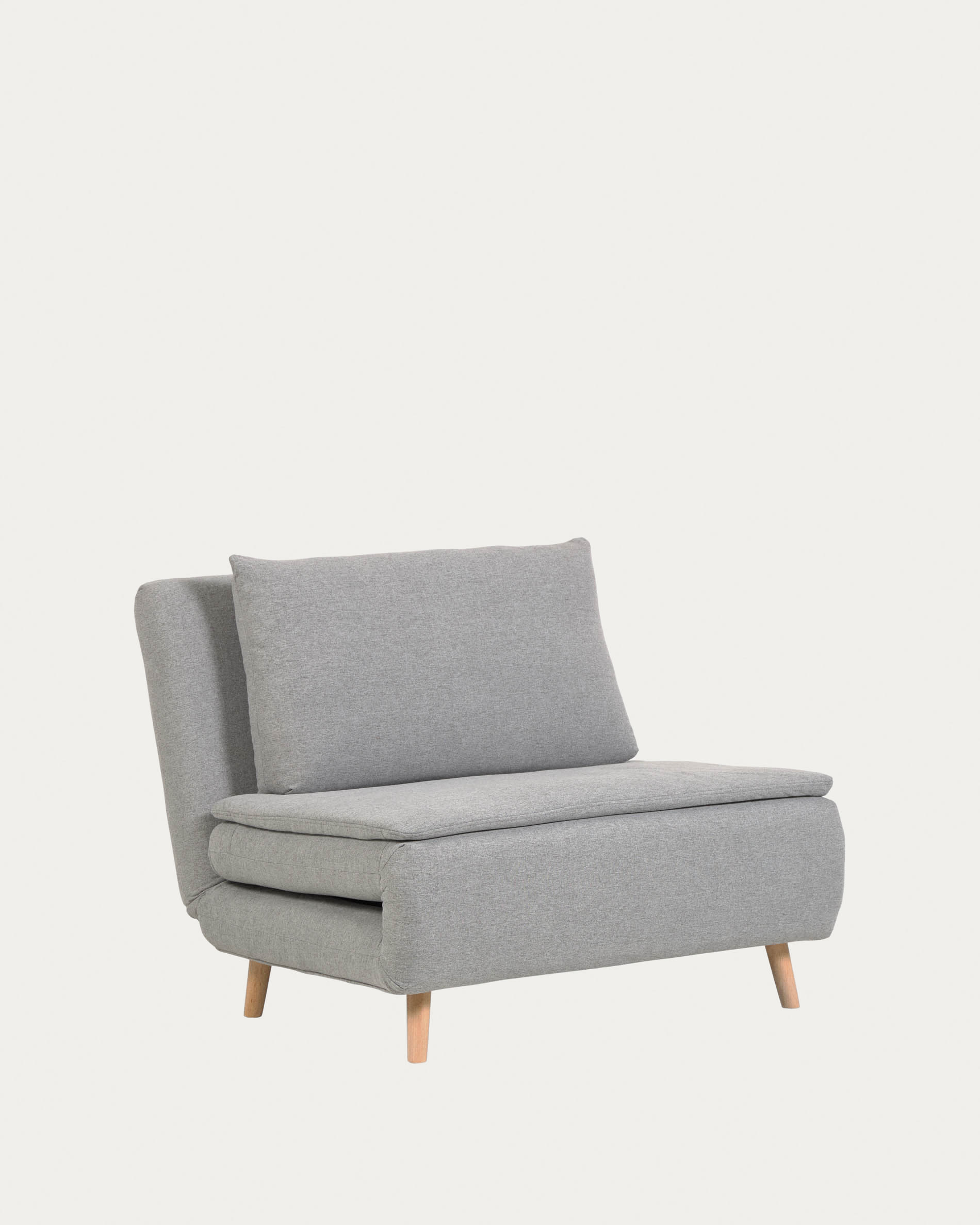 Khina 2 seater sofa bed in light grey 105 cm Kave Home Germany