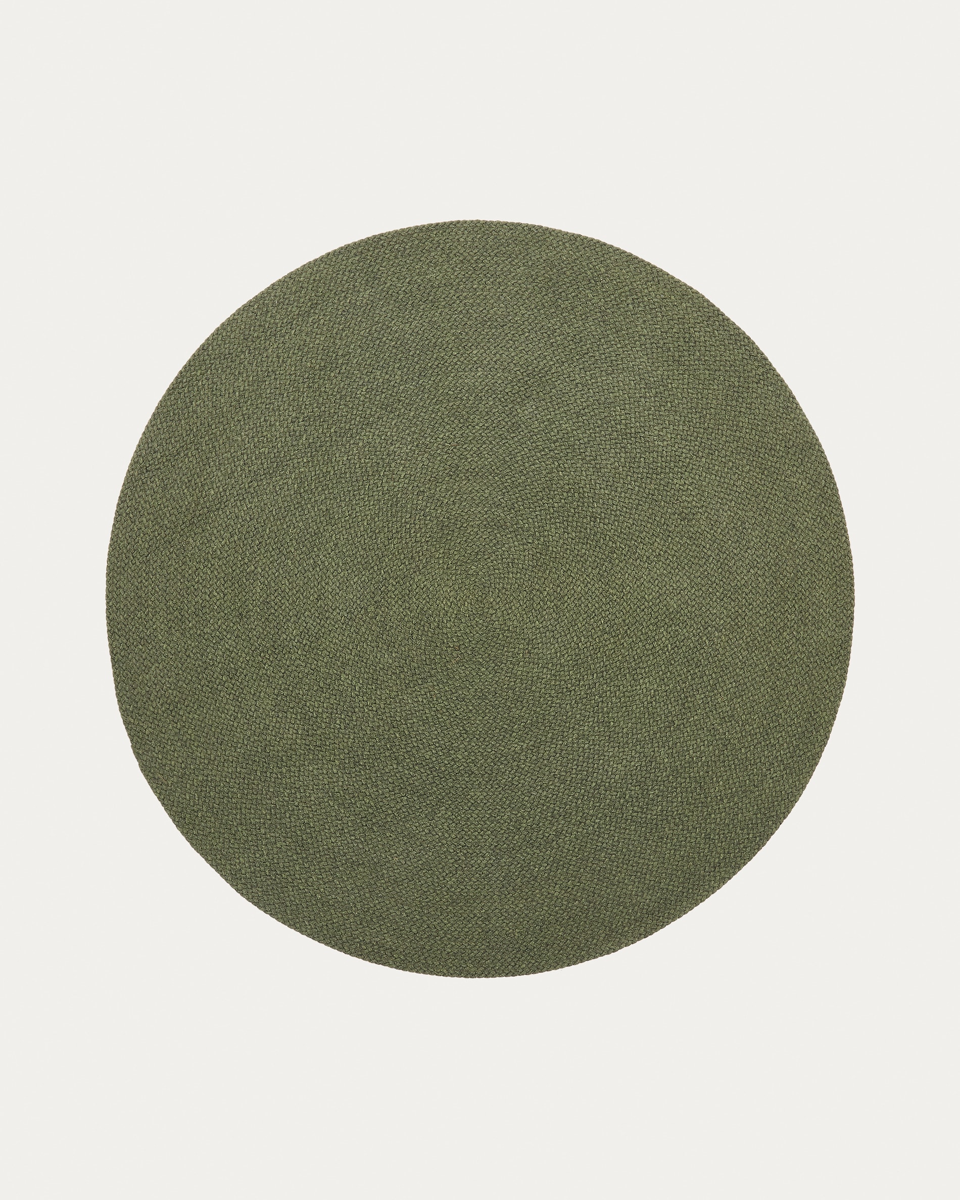 Despas green round rug made from synthetic fibres Ø 200 cm | Kave Home
