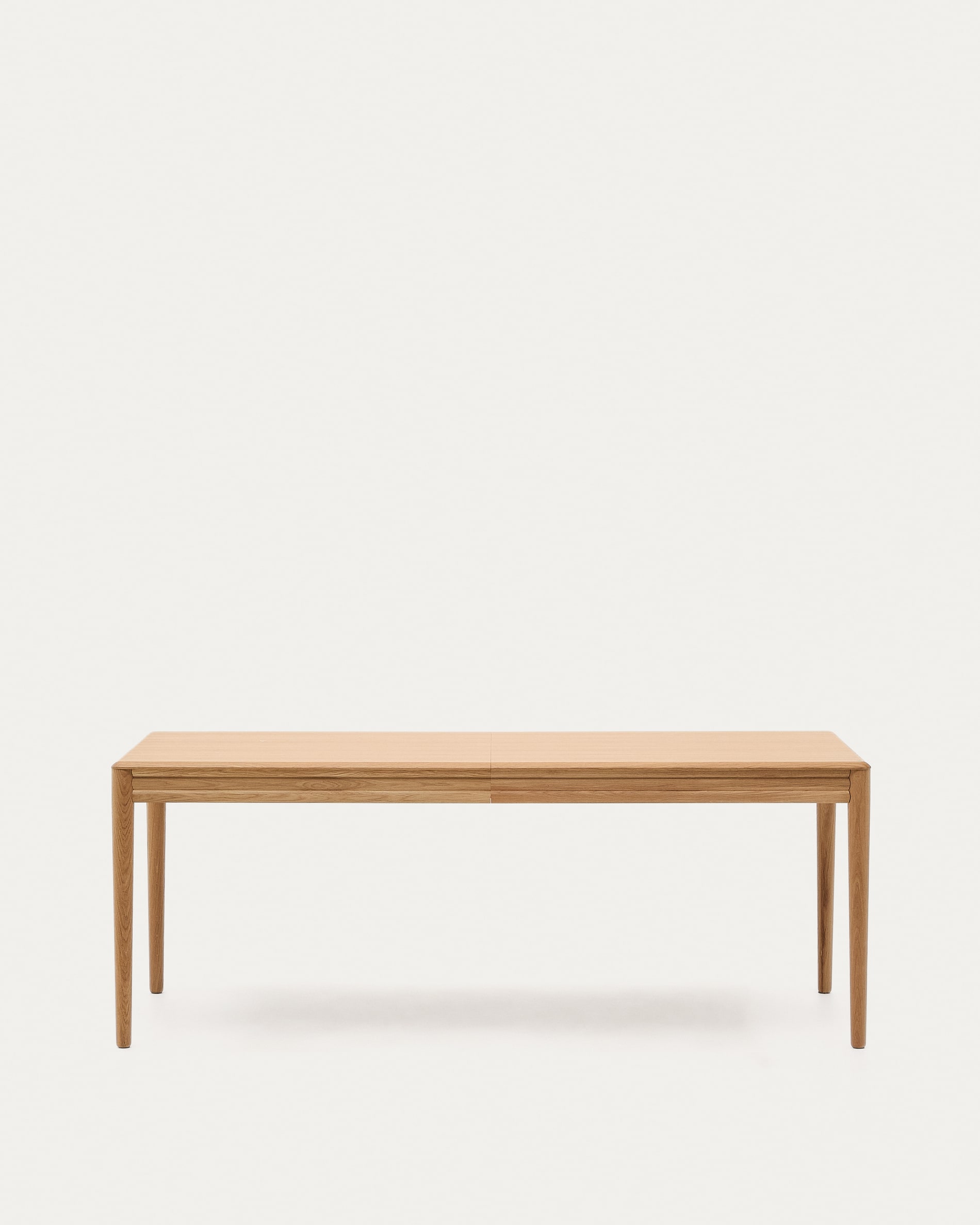 Lenon extendable table in natural FSC Mix Credit solid oak wood and ...