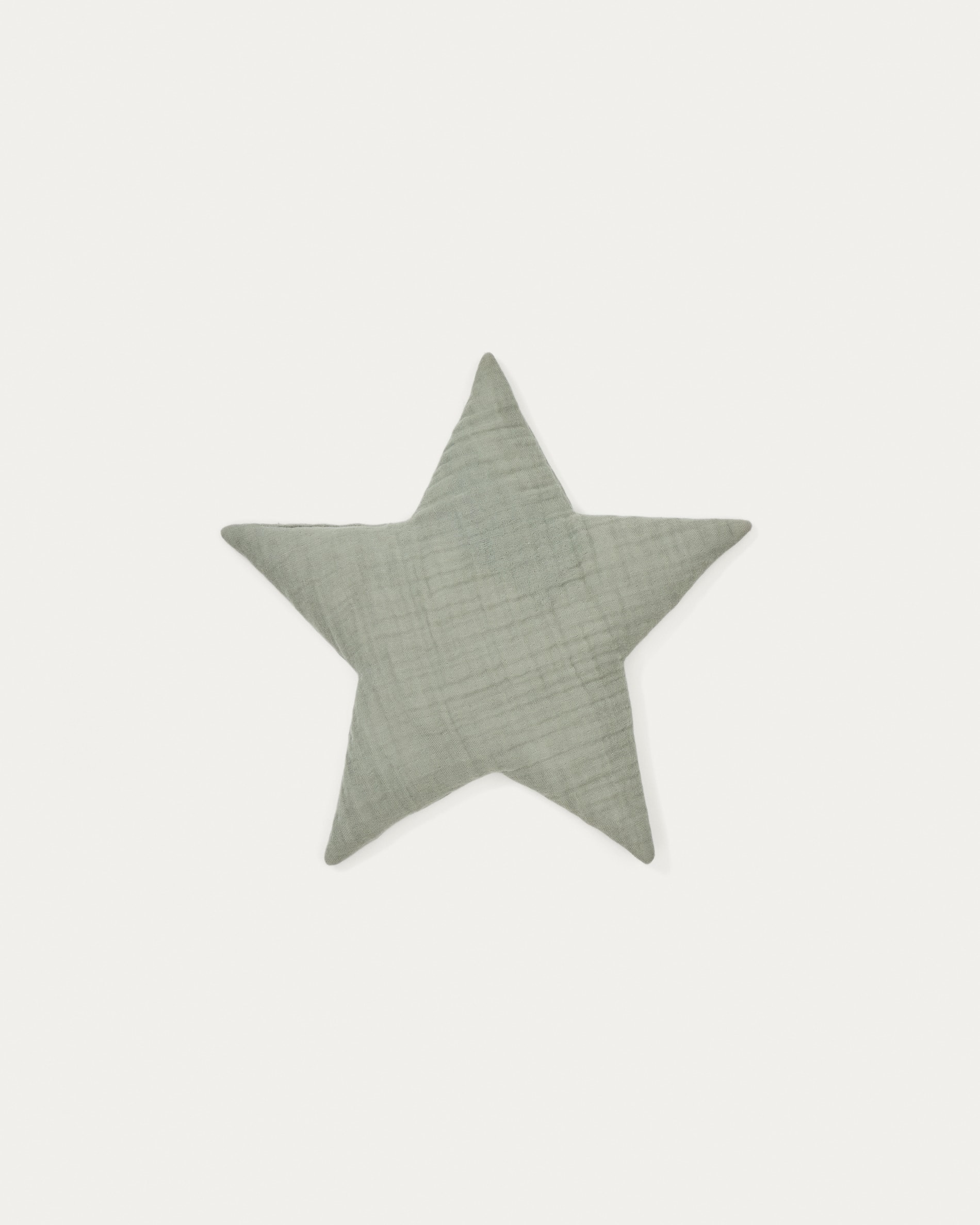 Laily star-shaped green cushion made of 100% cotton 30 x 30 cm | Kave ...