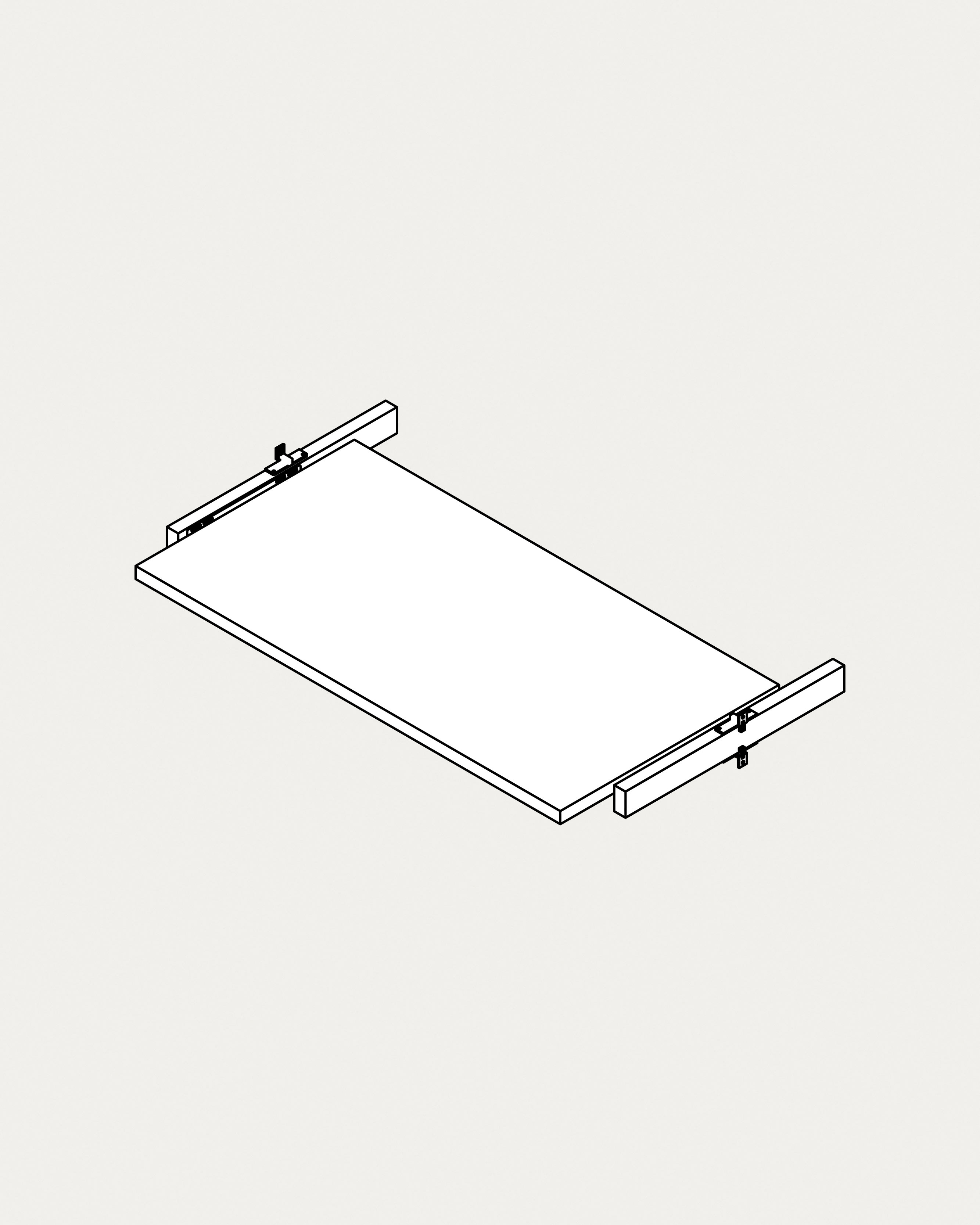 Étagère Krea coulissante 728-879 mm | Kave Home Belgium