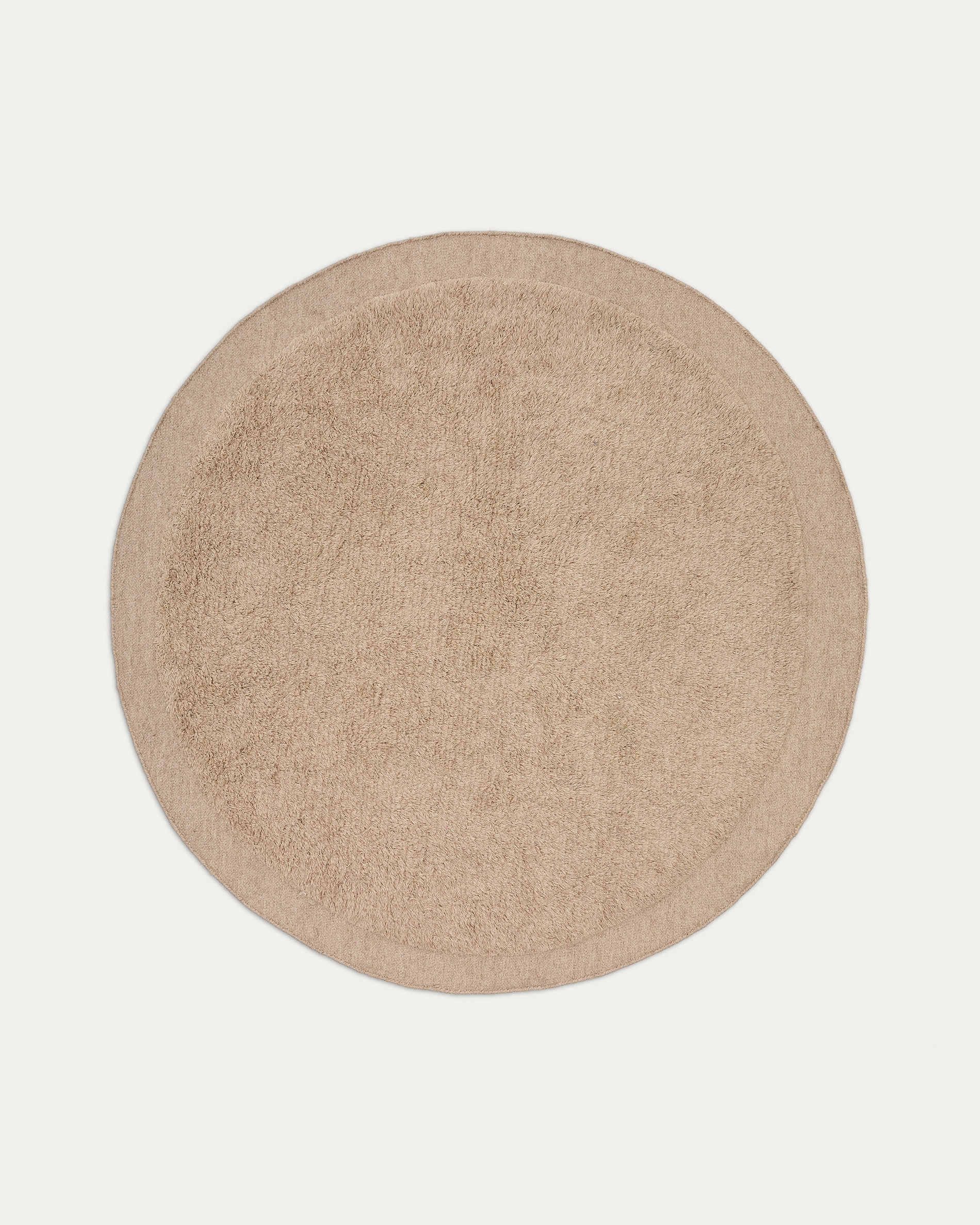 Marely round beige wool rug Ø 200 cm | Kave Home Australia