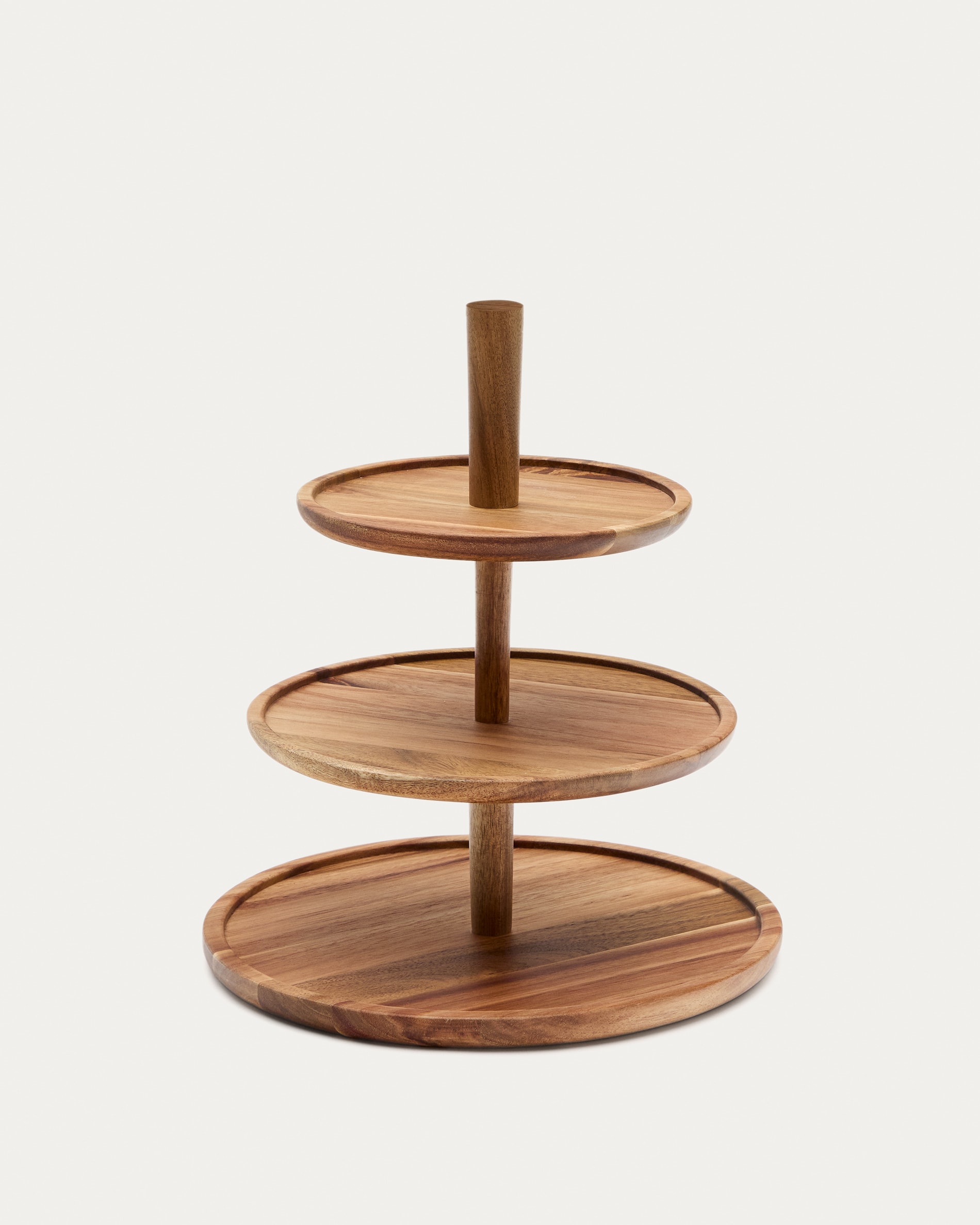 Teppa three-tier serving tray made of acacia wood FSC 100% | Kave Home
