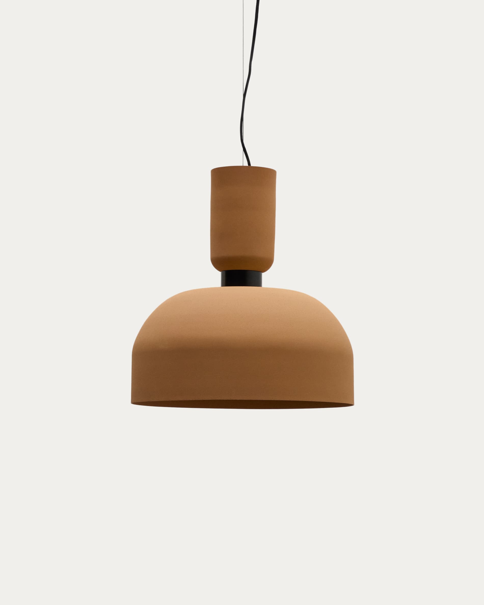 Nibla ceiling lamp in terracotta-effect metal Ø40cm | Kave Home Great ...