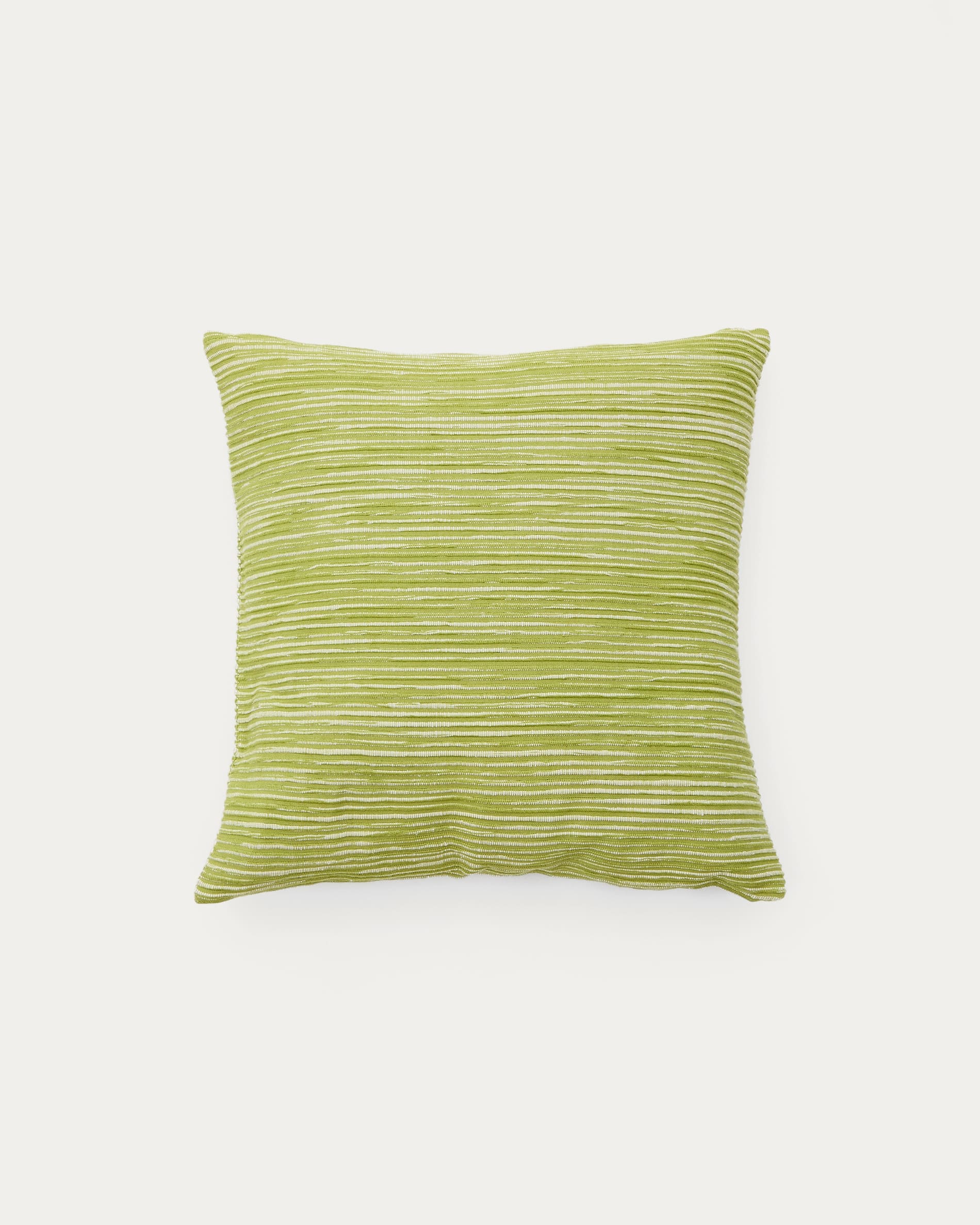 Niera jacquard kussenhoes van katoen met groene strepen 45 x 45 cm ...