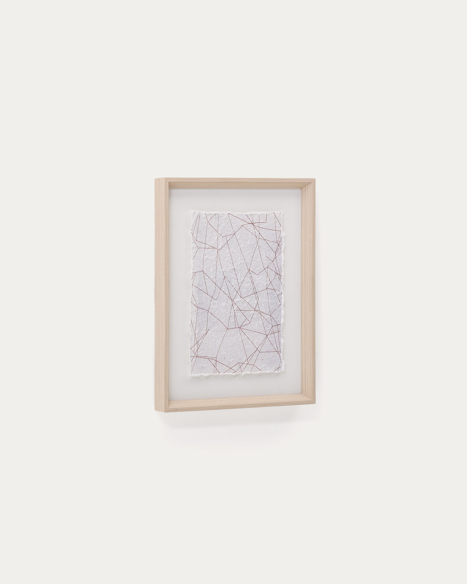 Durkan white picture on recycled paper 30 x 40cm | Kave Home