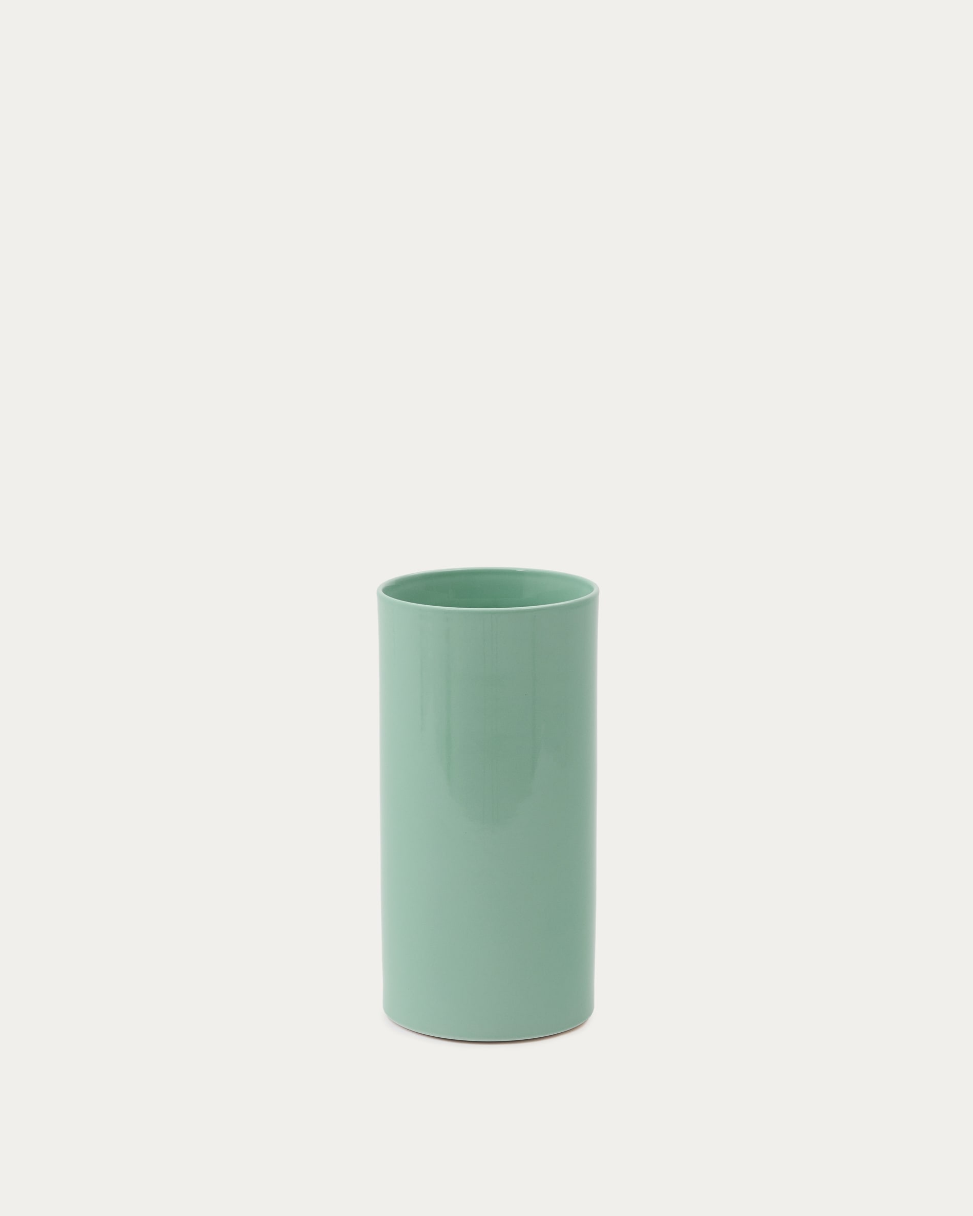 Elova turquoise ceramic vase 24cm | Kave Home Australia