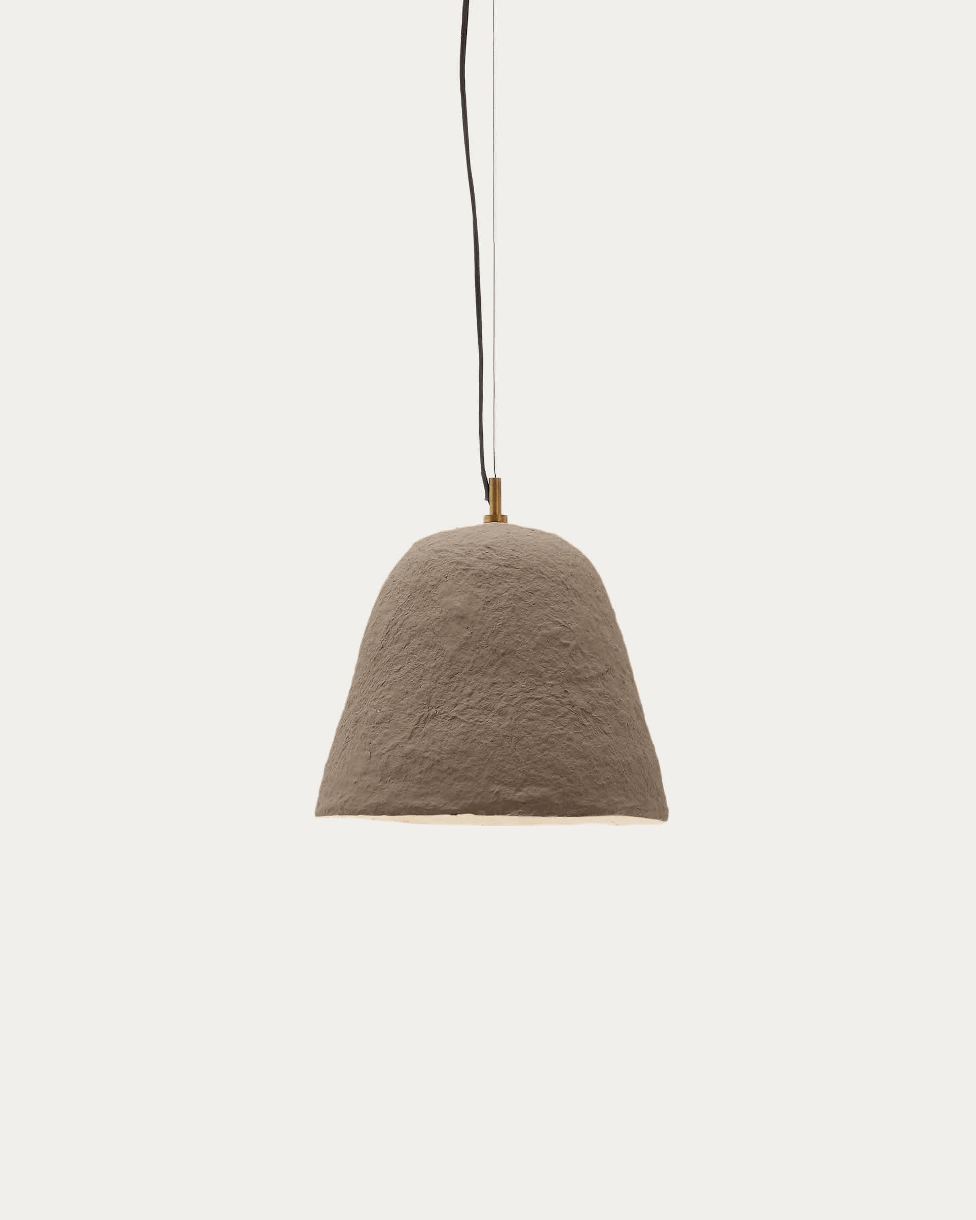 Lisora ceiling lamp in brown papier-mâché Ø25cm | Kave Home Netherlands
