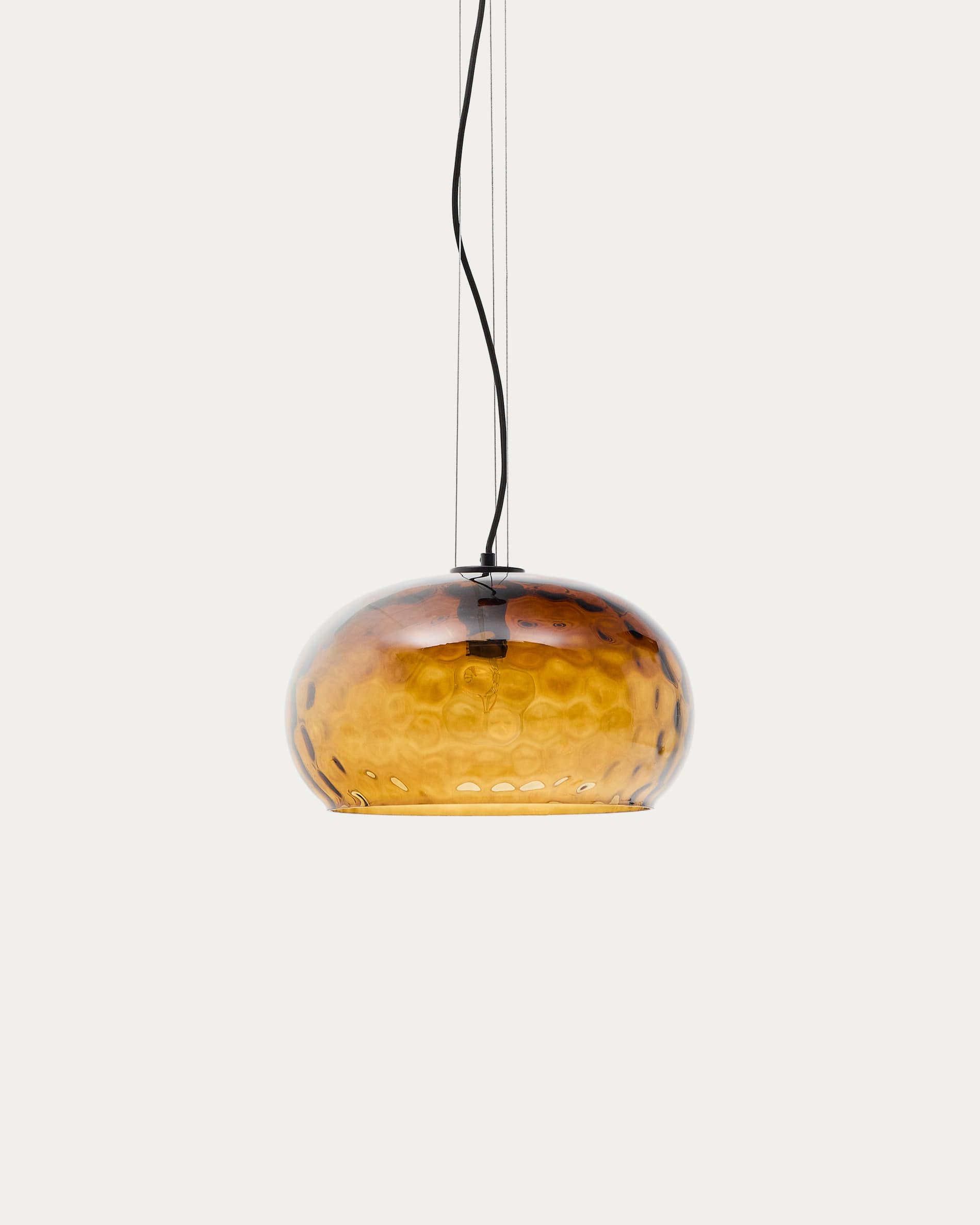 Balma plafondlamp van bruin glas Ø 40 cm | Kave Home Netherlands