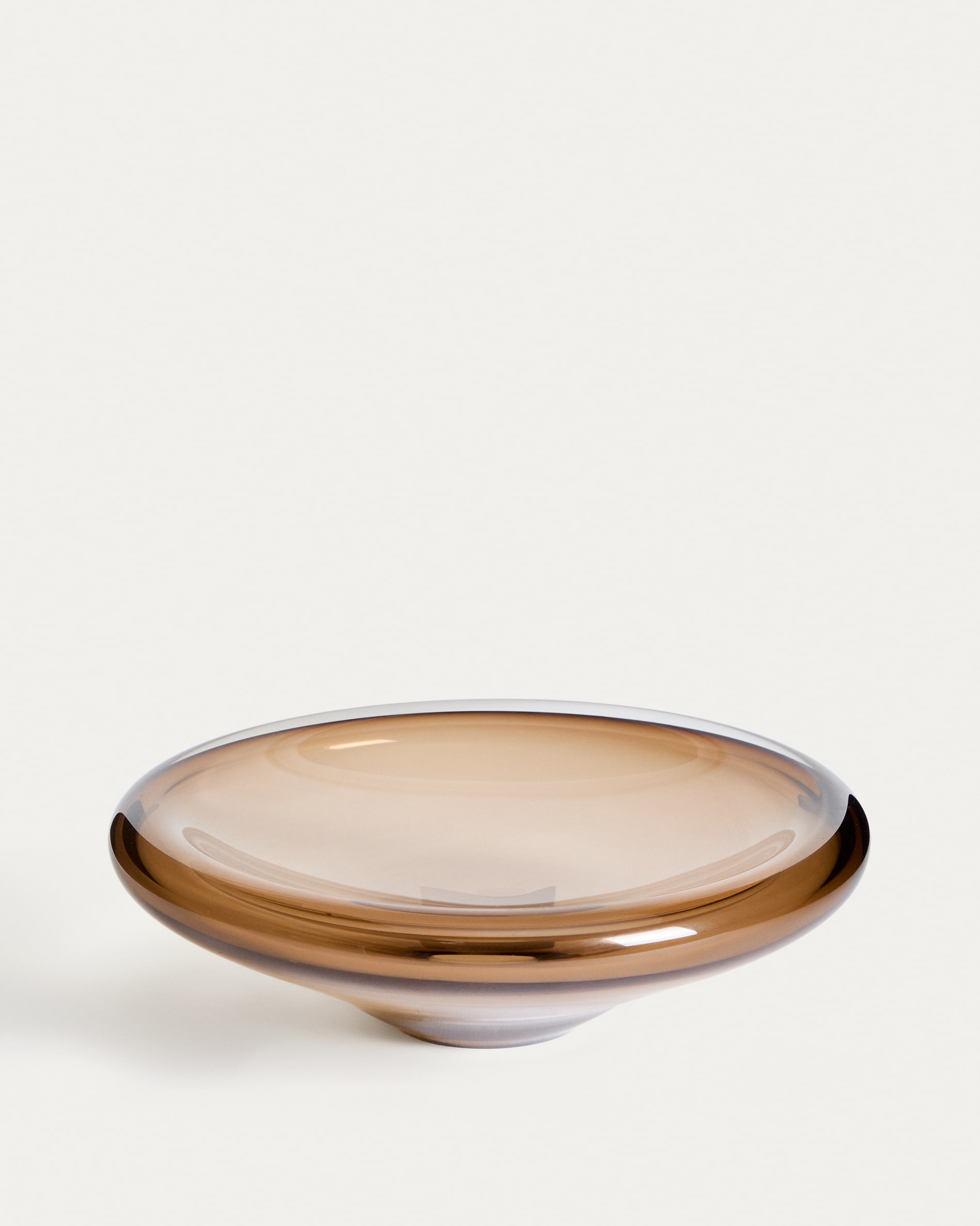 Zolira brown glass centerpiece Ø 31 cm | Kave Home Netherlands