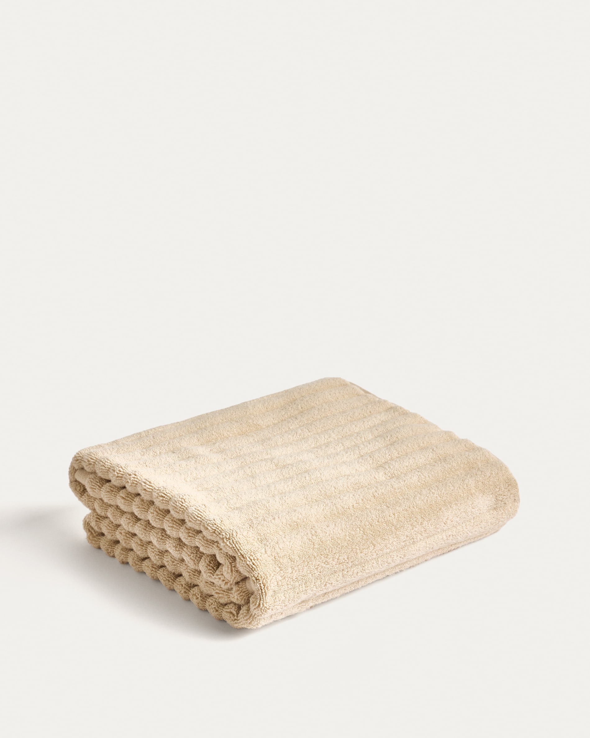 Navira 100% cotton beige bath towel 70 x 140cm | Kave Home International