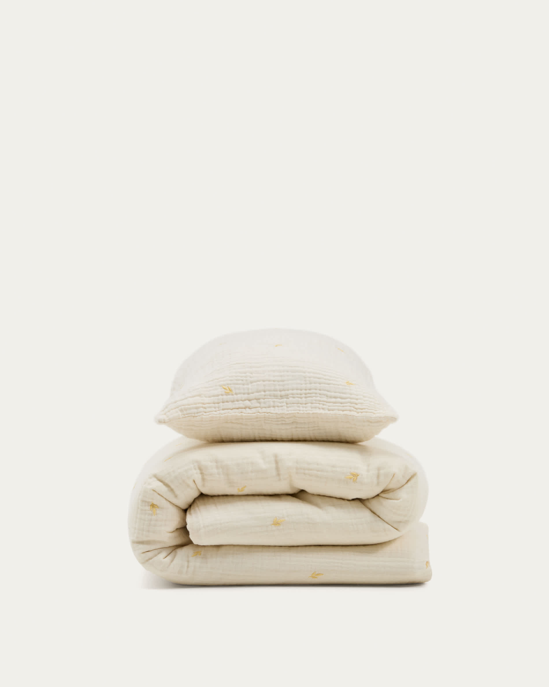 Ensemble Dorani housse de couette en double gaze de coton avec broderie ...