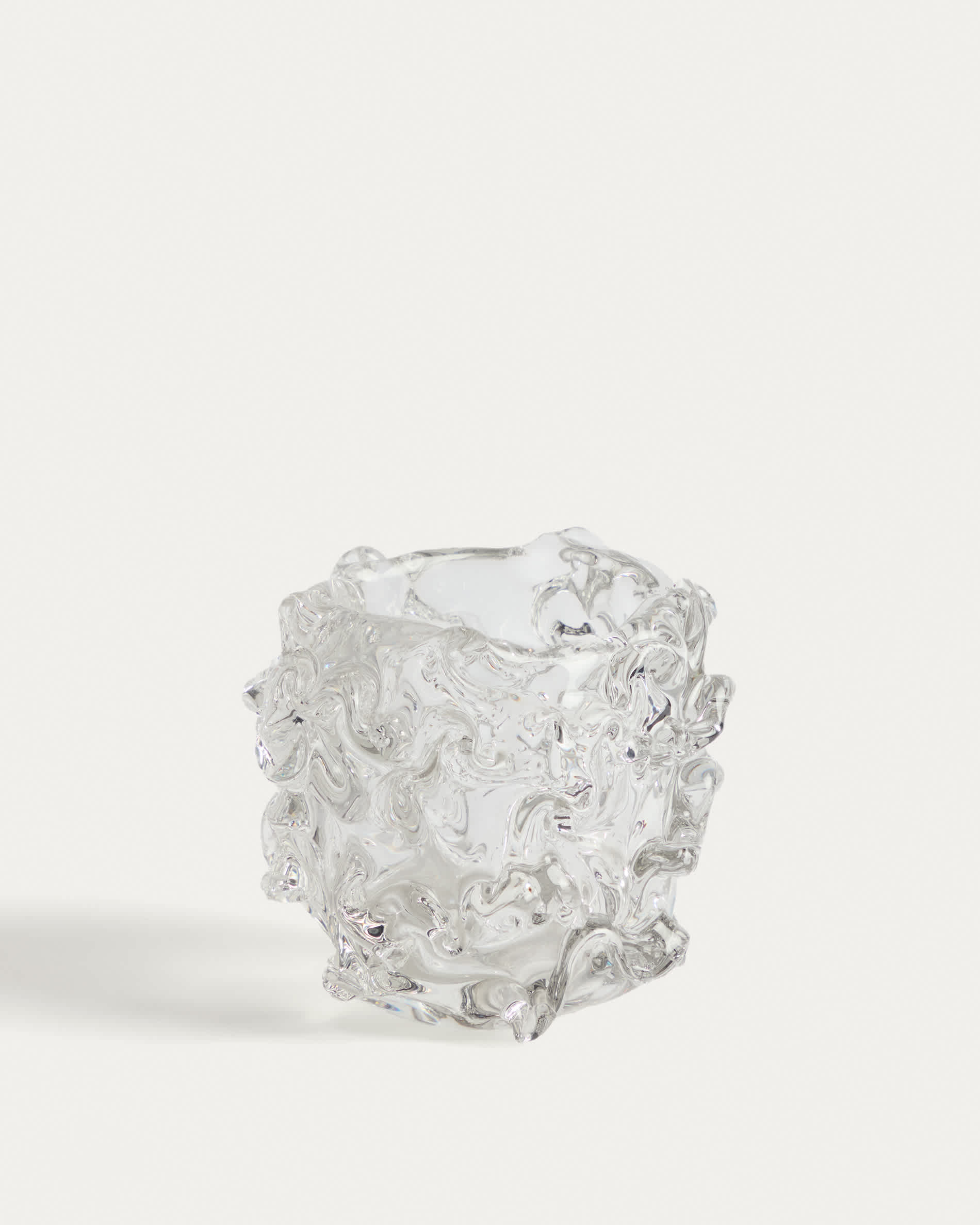 Vorma clear glass centrepiece Ø17.5cm | Kave Home