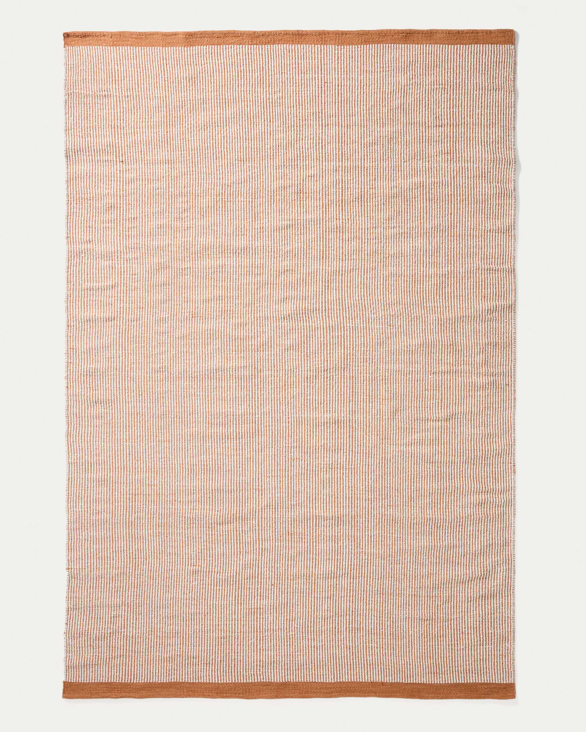 Tinei orange striped 100% PET rug 200 x 300cm | Kave Home International