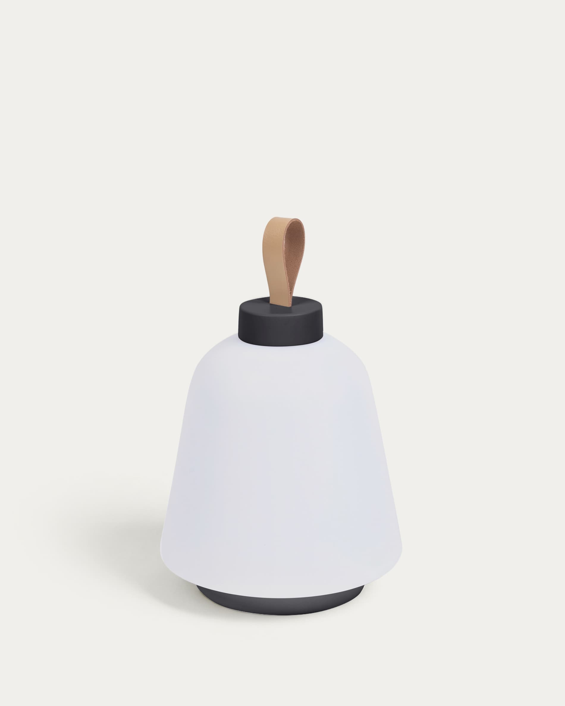 Udiya outdoor table lamp in polythene and metal with a black finish ...