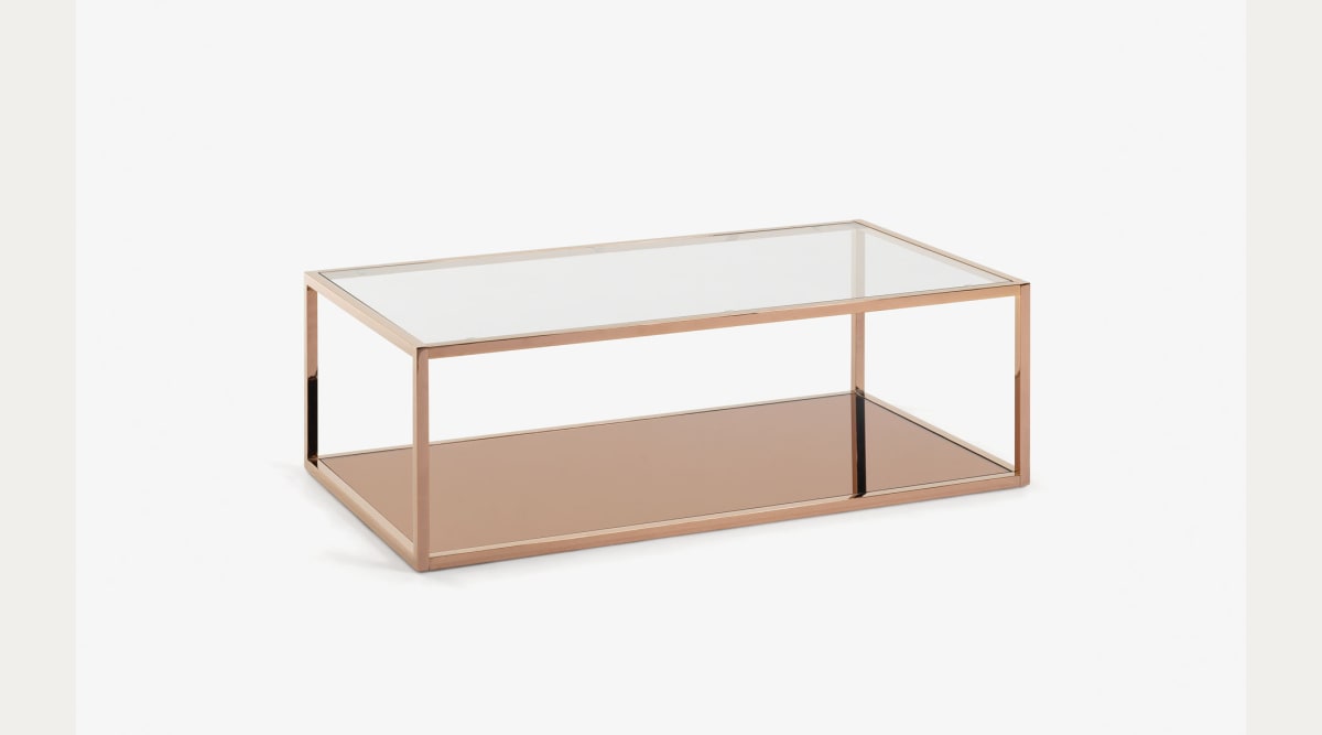 Greenhill rectangular cooper coffee table 110 x 60 cm | Kave Home