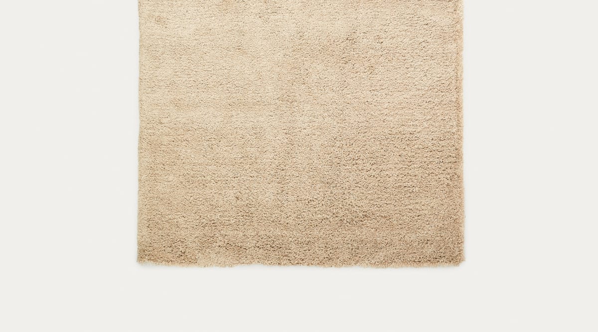 Alfombra Neade de algodón y poliéster beige 200 x 300 cm | Kave Home