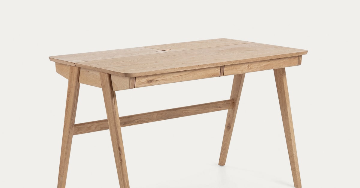 Table Julia en contreplaqué et frêne 120 x 65 cm | Kave Home France