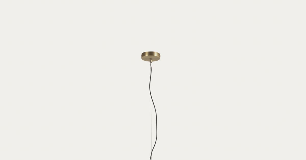 Edelweiss ceiling light in glass and metal with brass finish | Kave ...