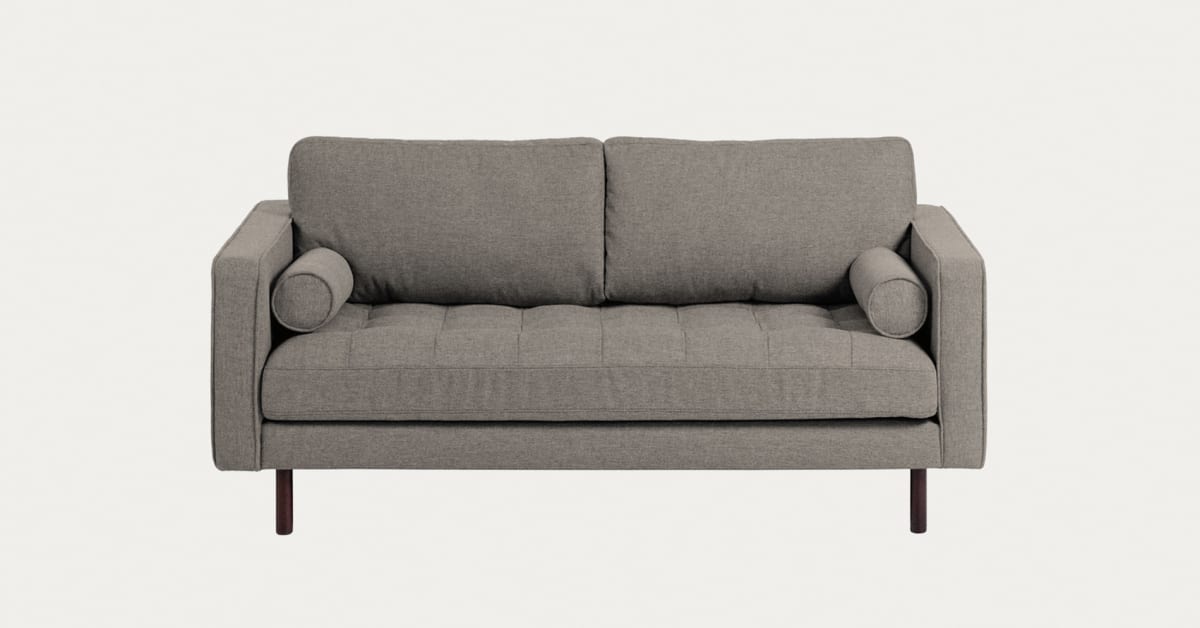 Debra 2 seater sofa in light grey 182 cm | Kave Home