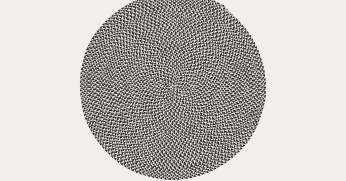 Rodhe 100% PET round rug in grey Ø 100 cm | Kave Home Great Britain