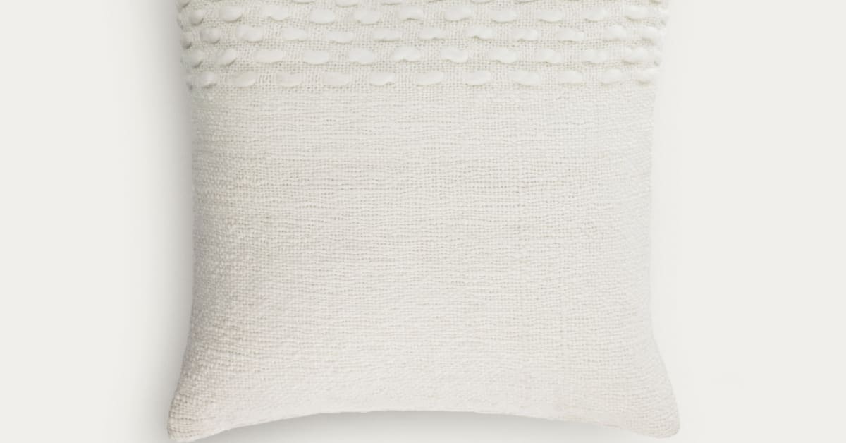 Capa almofada Beva branco 45 x 45 cm | Kave Home Portugal