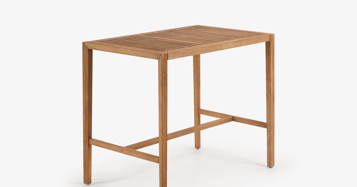 Table haute Coline en bois d'eucalyptus FSC 100% | Kave Home