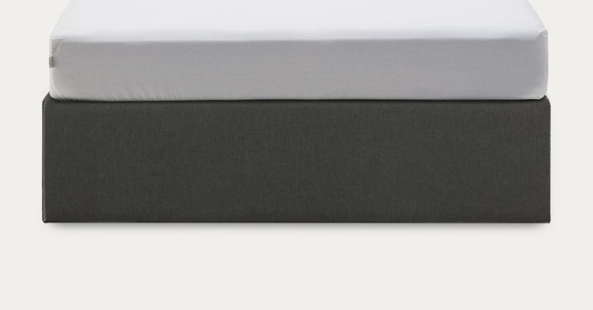 Base letto con contenitore Matters nera per materasso da 160 x 200 cm ...