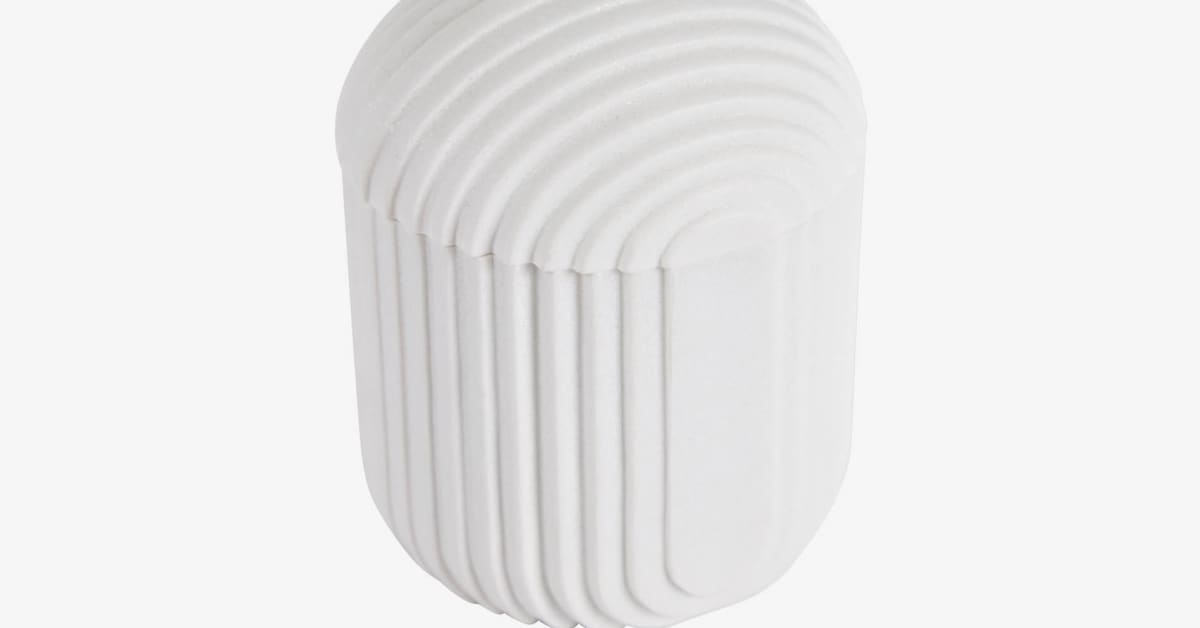 Ateneas white polyresin jar | Kave Home Germany