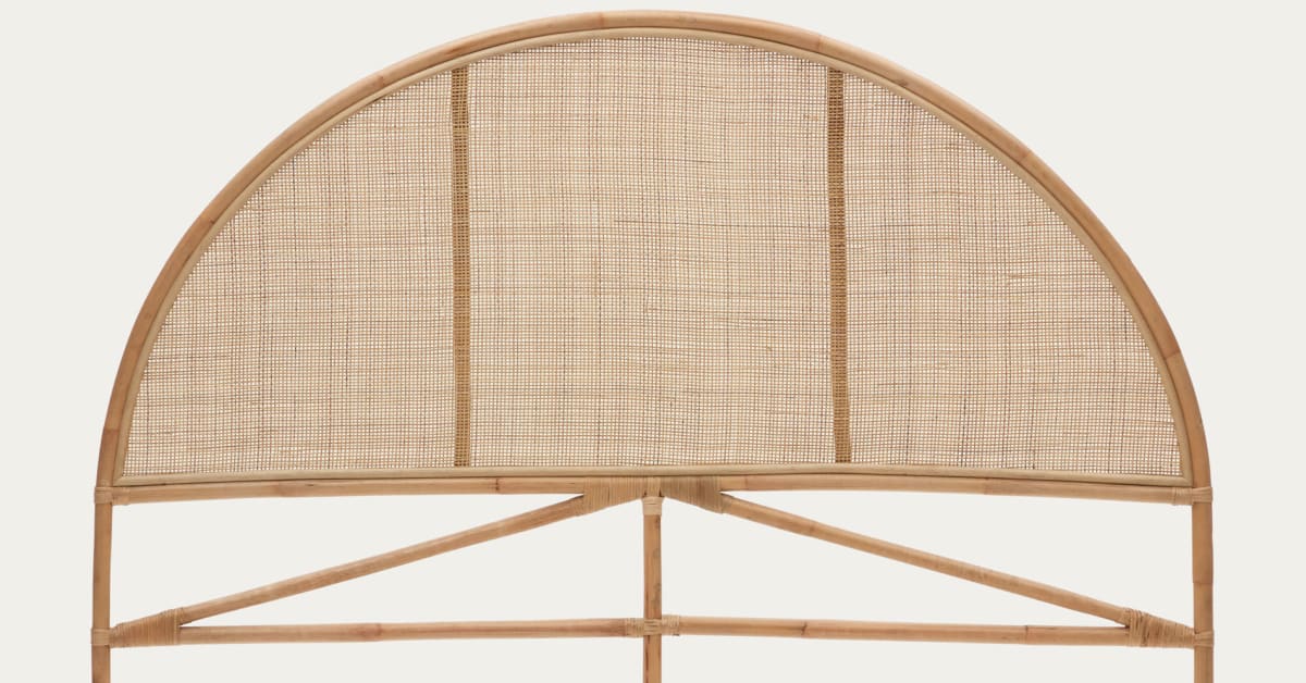 Round wicker headboard store