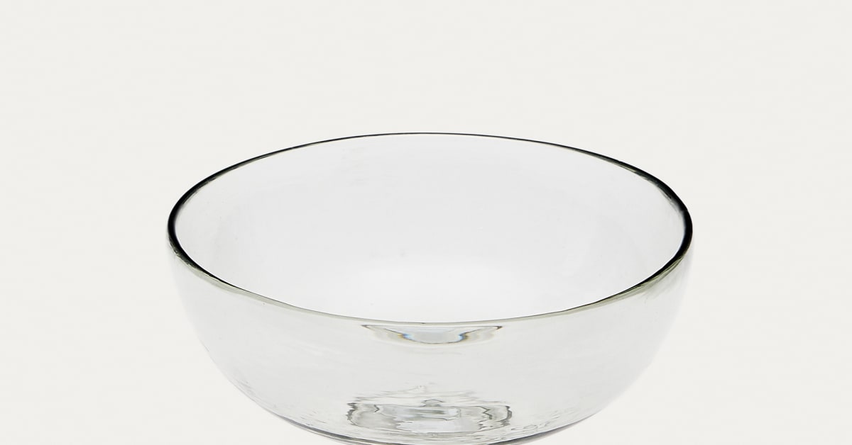 Silitia large bowl made of transparent recycled glass | Kave Home ...