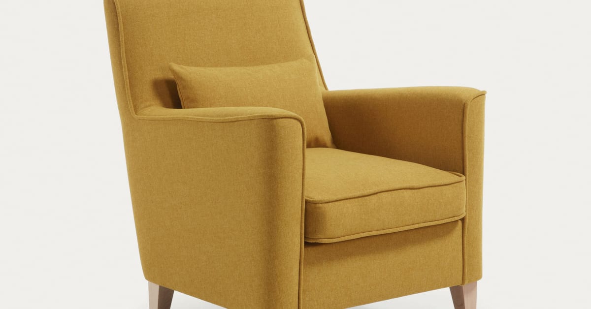 Poltrona Glam senape | Kave Home Italy