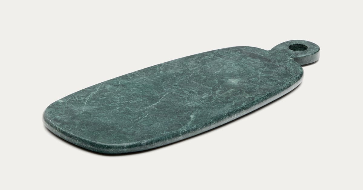 Planche de service Odar en marbre vert | Kave Home France