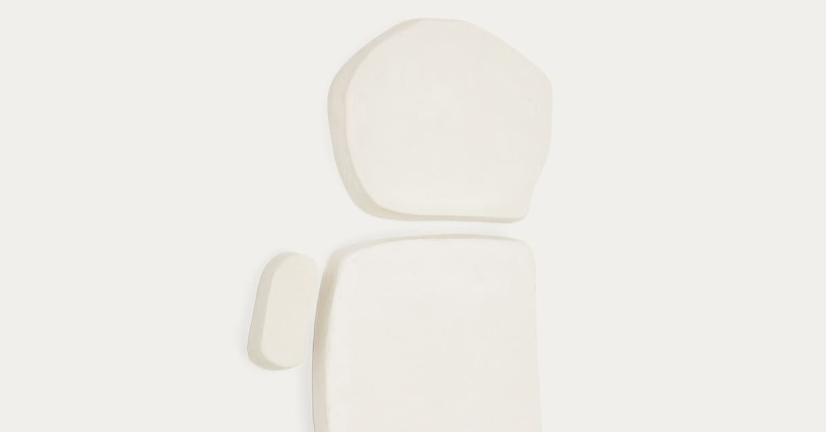 Set of 3 Siluna square wall panels in white papier-mâché | Kave Home ...