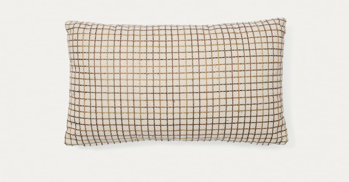 Oma cushion cover with multicolored checkered embroidery 30 x 50 cm ...