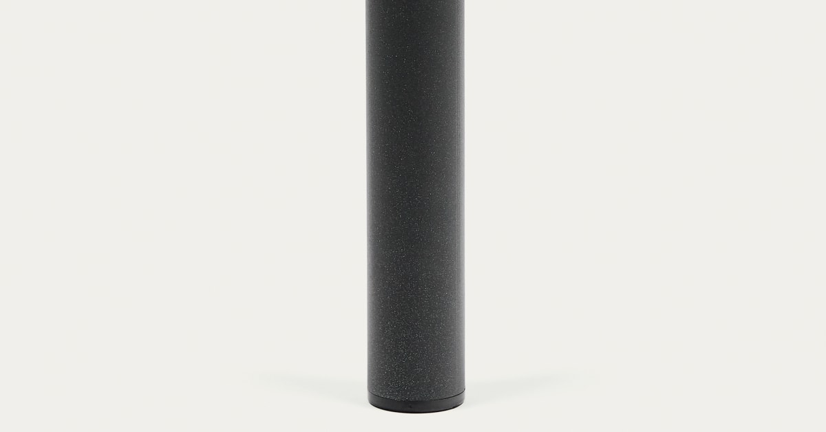Lyx bed frame leg in anthracite grey metal | Kave Home Spain