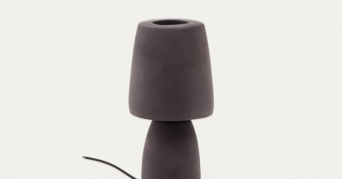 Tandy brown terracotta table lamp UK adapter | Kave Home