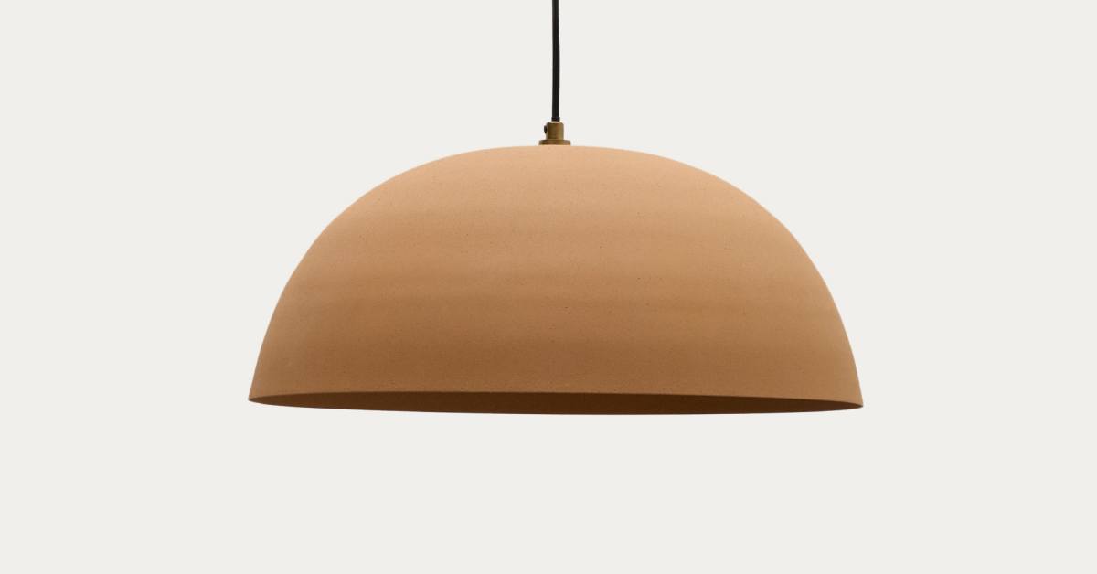 Plafonnier Nibla en métal effet terre cuite Ø 46 cm | Kave Home ...