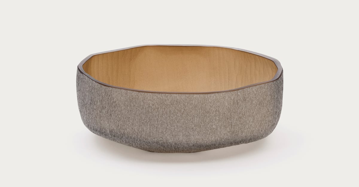 Vase Terrava en verre marron 10 cm | Kave Home France